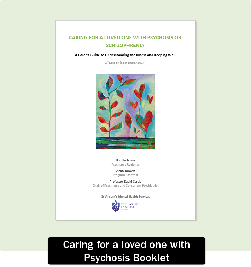 Caring for a loved one with Psychosis Booklet – Inkifingus